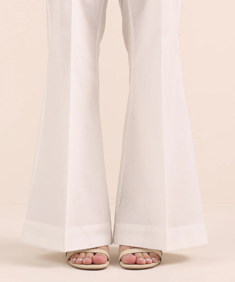 Bell Bottom Cotton Trousers for Women – BBS01 | Dhanak Boutique