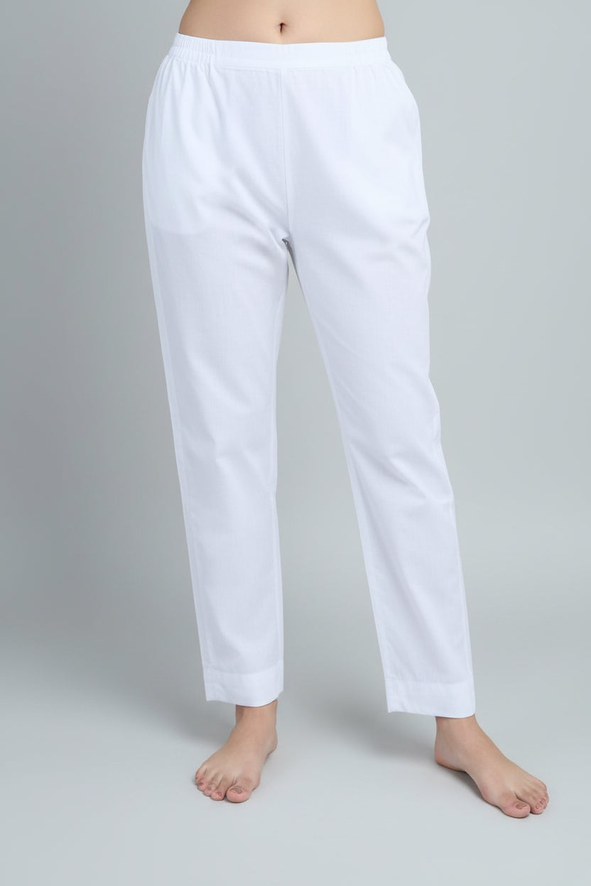 Basic Trousers in Cotton – BTL01 – Dhanak Boutique